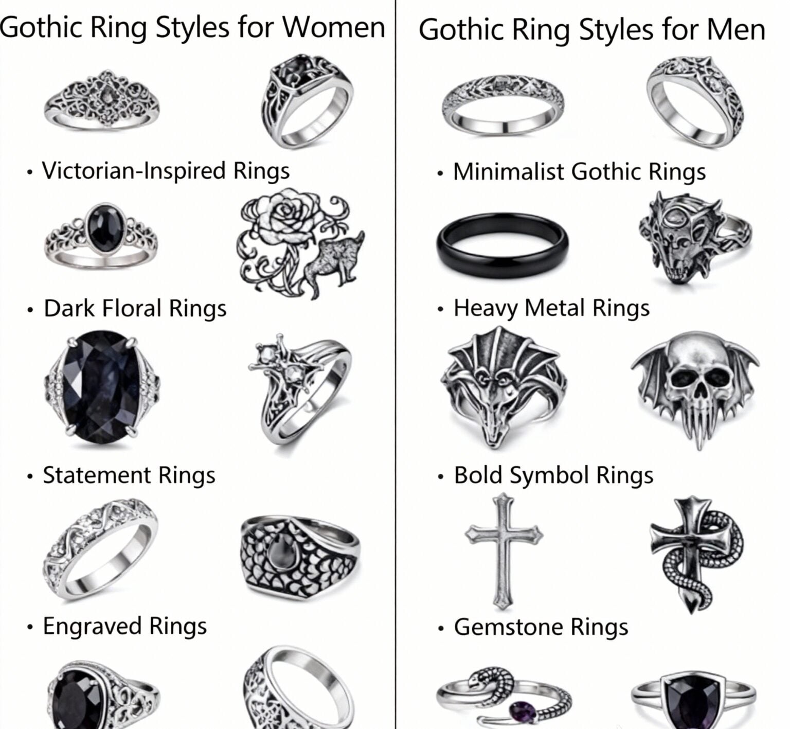 The Complete Guide to Gothic Rings: Symbolism, Style & Choice | PattiRing